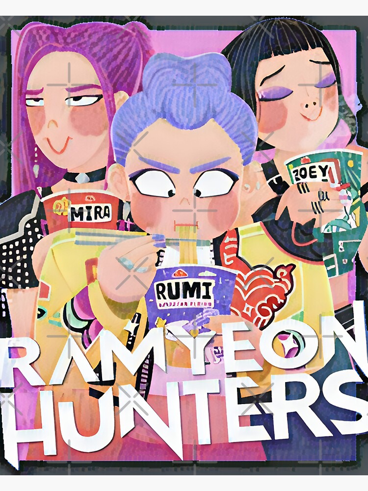 "Huntrix Kpop Demon Hunters Ramyeon Watercolor " Sticker for Sale by ...