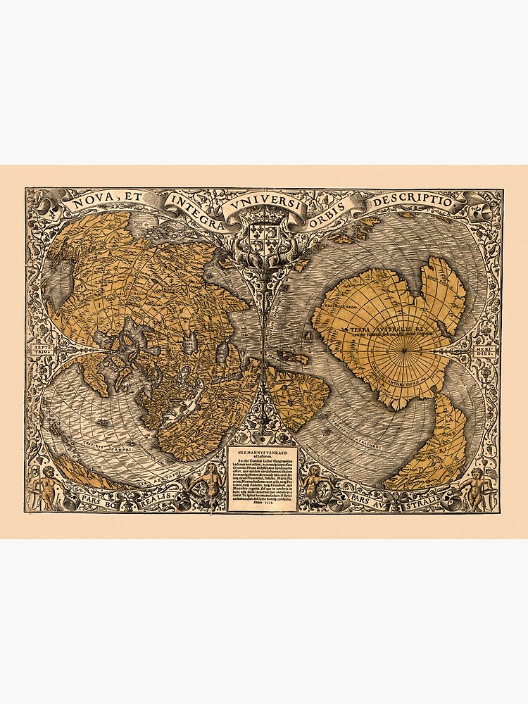Map Of The World 1531 Premium Matte Vertical Poster