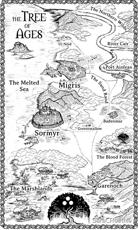 "Tree of Ages Map" by SaraCRoethle | Redbubble