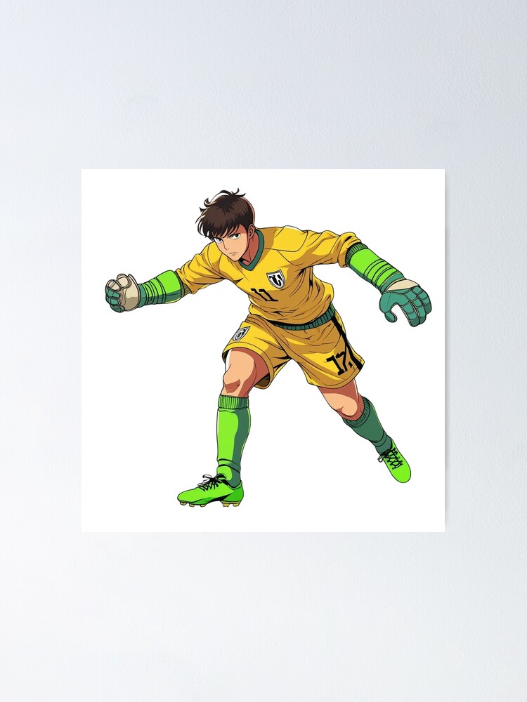 "Anime Soccer Goalkeeper " Poster for Sale by Koko23rey | Redbubble