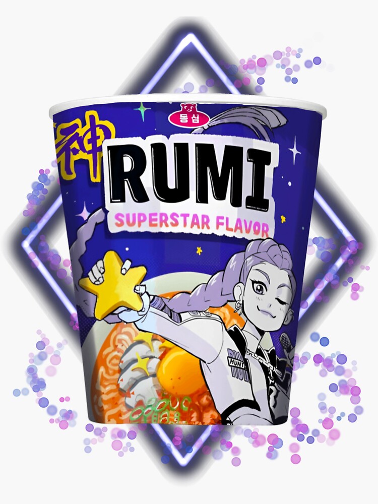 "Rumi Superstar Flavor Ramen Cup Noodle - K-POP DEMON HUNTERS - Huntrix ...
