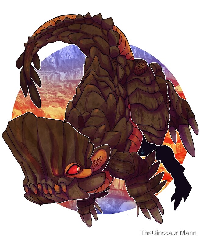 "MONSTER HUNTER WORLD - Barroth" by Dante Saunders | Redbubble