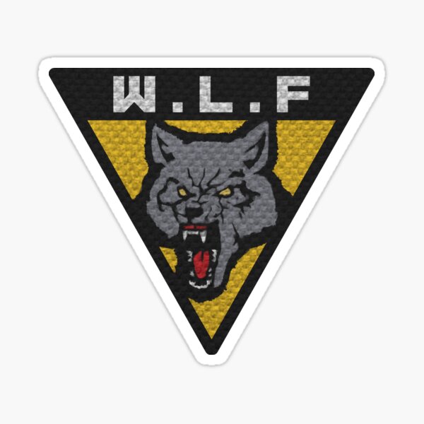 "WLF embroidered logo" Sticker for Sale by ellie290102 | Redbubble