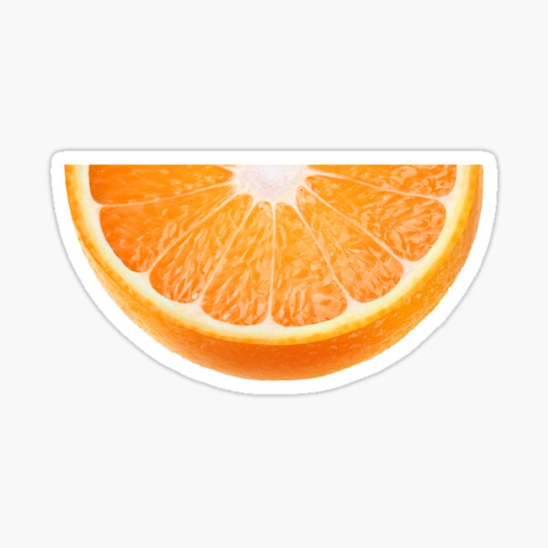"Orange slice" Sticker for Sale by 6hands | Redbubble