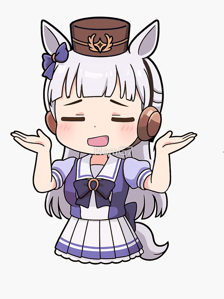 "Gold ship meme chibi from Uma Musume Pretty Derby" Sticker for Sale by ...