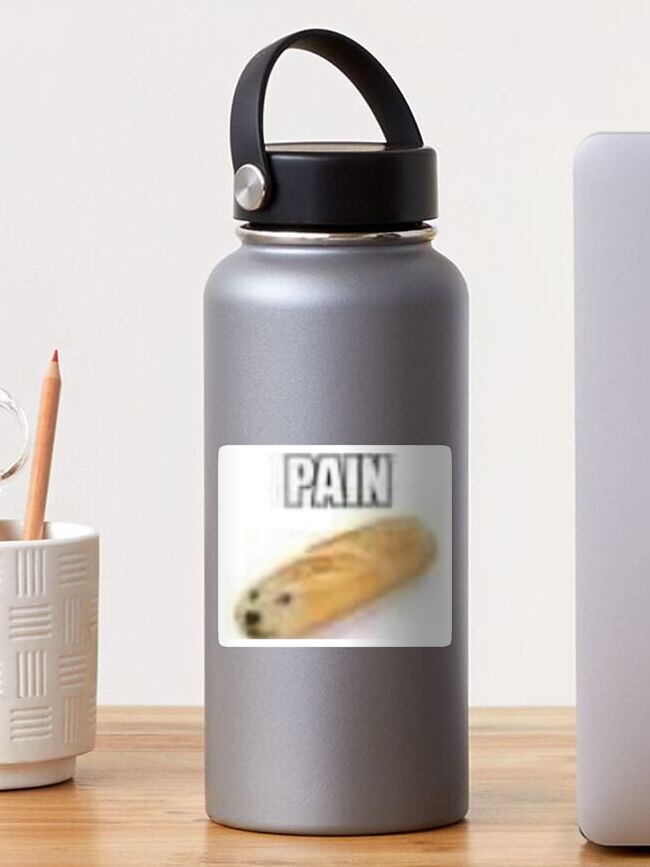 "pain" Sticker for Sale by InaneCat | Redbubble