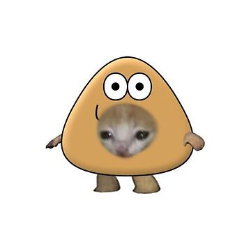 "Pou Cat" Sticker for Sale by InaneCat | Redbubble