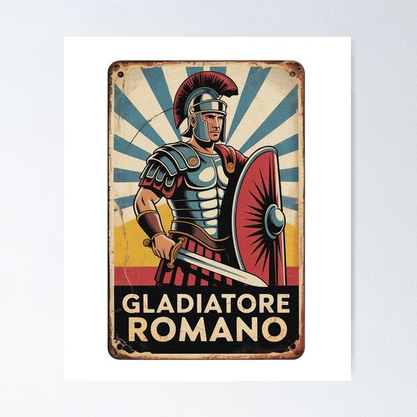 Poster Del Gladiatore Romano