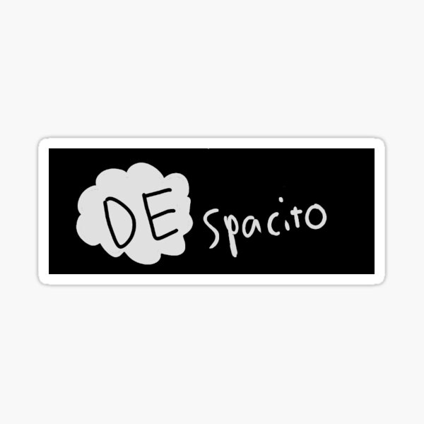 "DEspacito" Sticker for Sale by THEMadeByDEsign | Redbubble