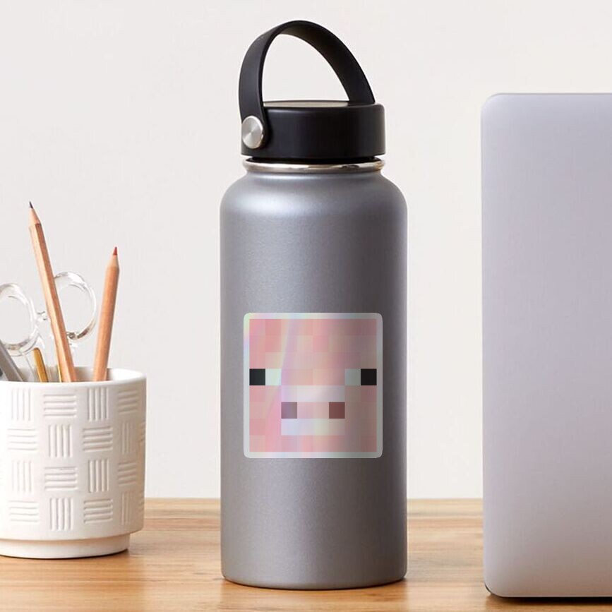 "Minecraft pig" Sticker for Sale by ellaa11 | Redbubble
