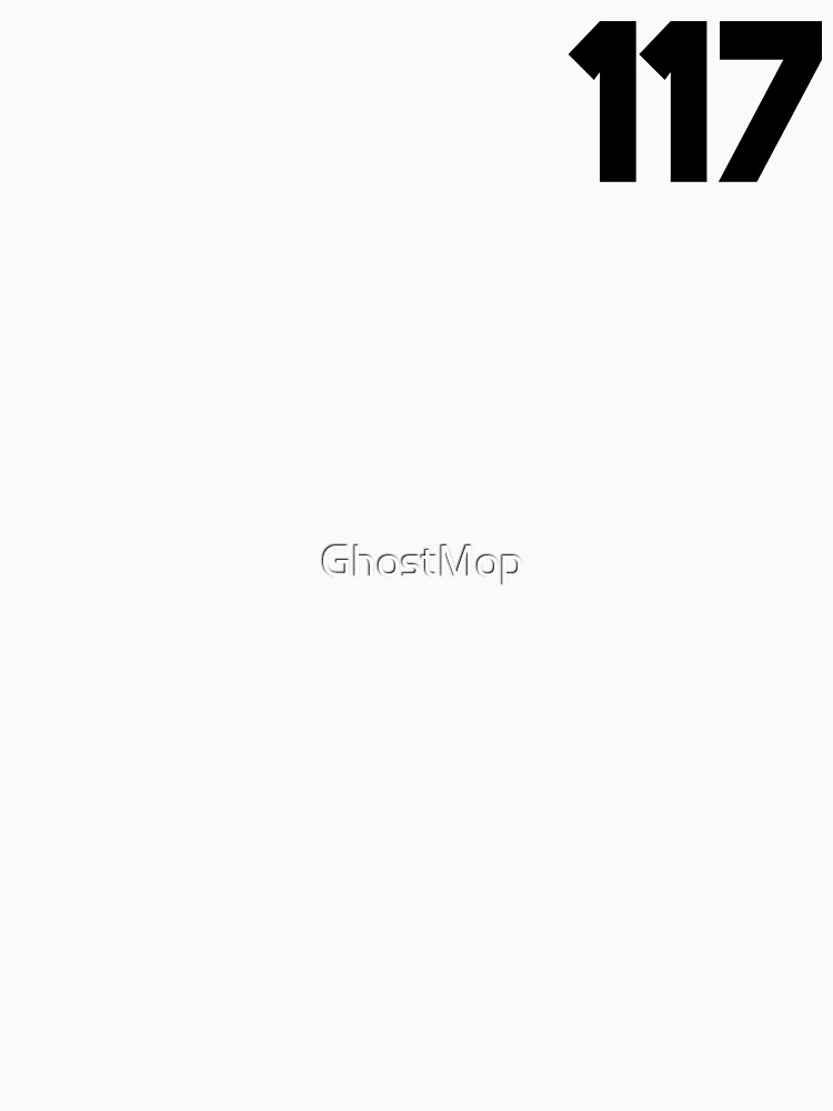 "117" T-shirt for Sale by GhostMop | Redbubble | 117 t-shirts - spartan ...