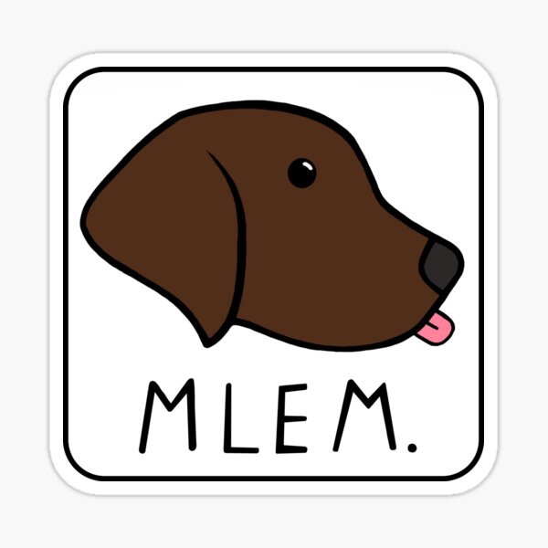 "mlem" Sticker for Sale by BaconPancakes21 | Redbubble