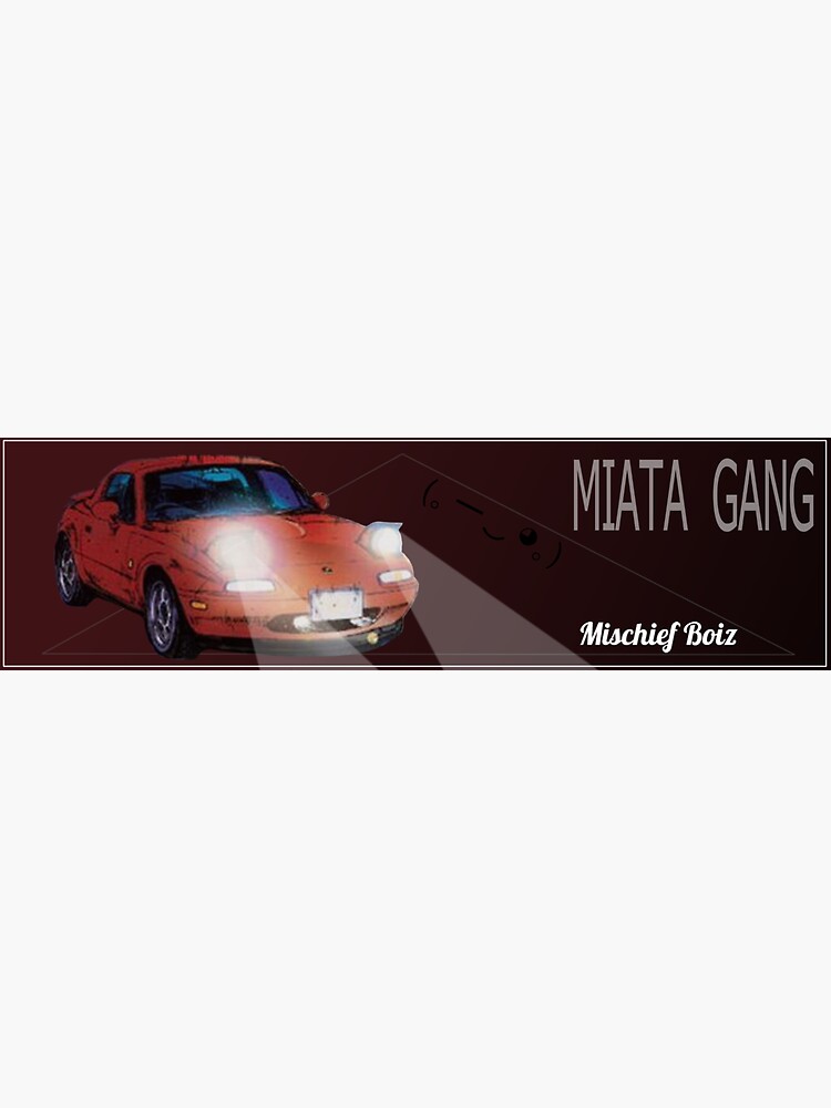 "Miata Gang Drift Slap" Sticker by JoeCoaster | Redbubble