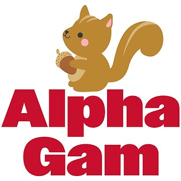 "Alpha Gam Squirrel (Larger Design)" Tote Bag for Sale by KLFCreative ...