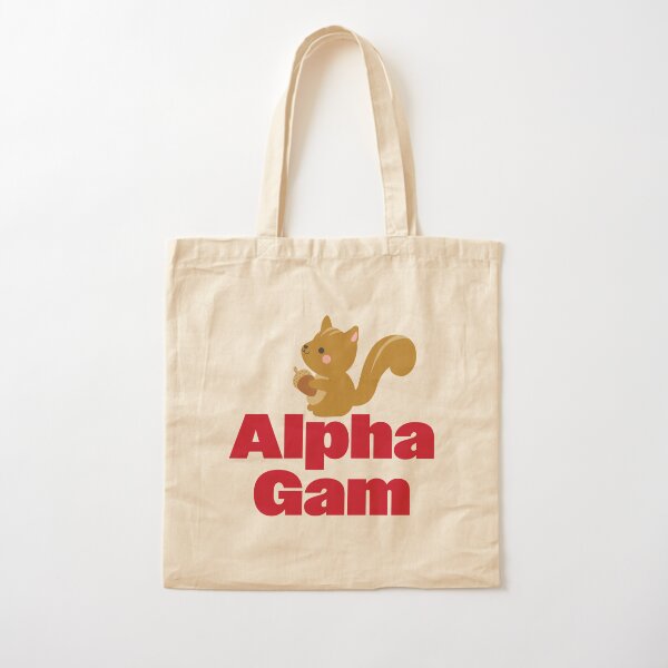 "Alpha Gam Squirrel (Larger Design)" Tote Bag for Sale by KLFCreative ...