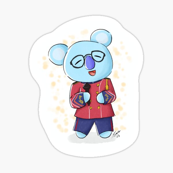 "Koya’s Military Days" Sticker for Sale by BrainTrash | Redbubble