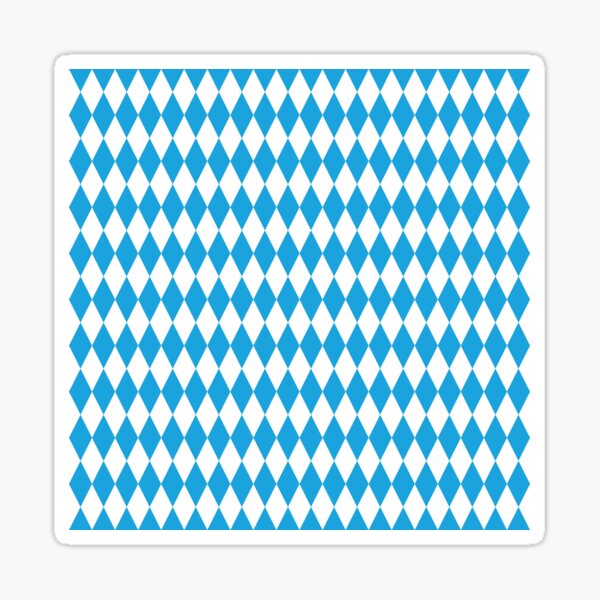 "Oktoberfest Bavarian Blue and White Large Diagonal Diamond Pattern ...