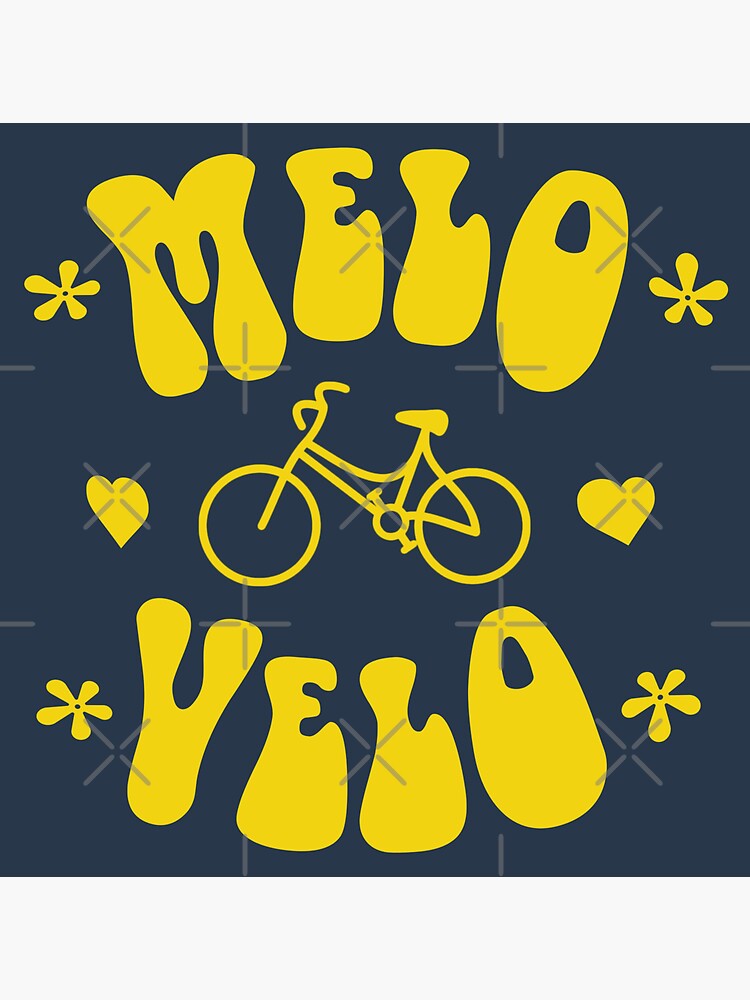 "Melo Velo" Sticker by esskay | Redbubble