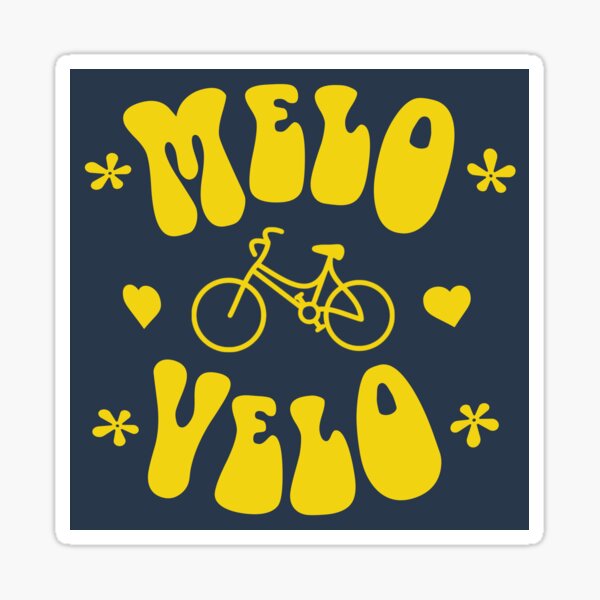 "Melo Velo" Sticker by esskay | Redbubble
