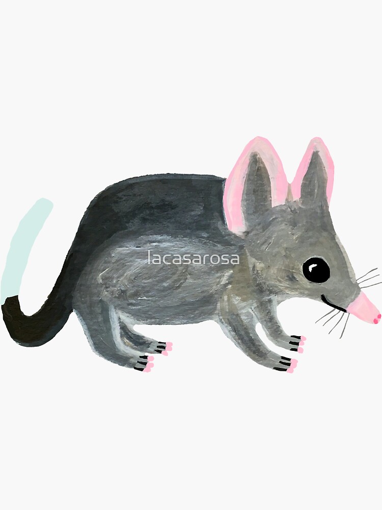 "Australian Bilby Rabbit Eared Bandicoot" Sticker by lacasarosa | Redbubble