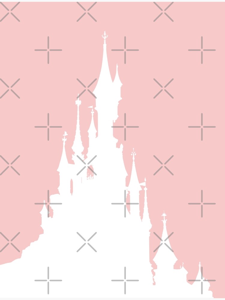 Lámina fotográfica «Castillo mágico silueta París milenaria rosa» de ...