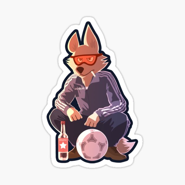 "Gopnik Zabivaka!" Sticker for Sale by FoxApproved | Redbubble