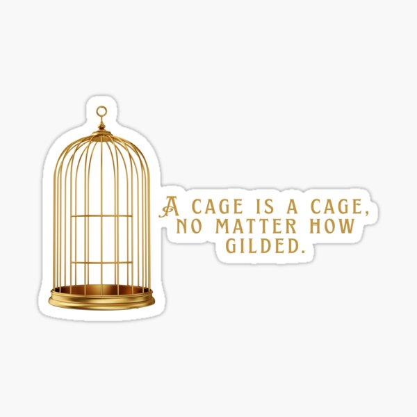 "Gilded Cage" Sticker for Sale by luburns7 | Redbubble