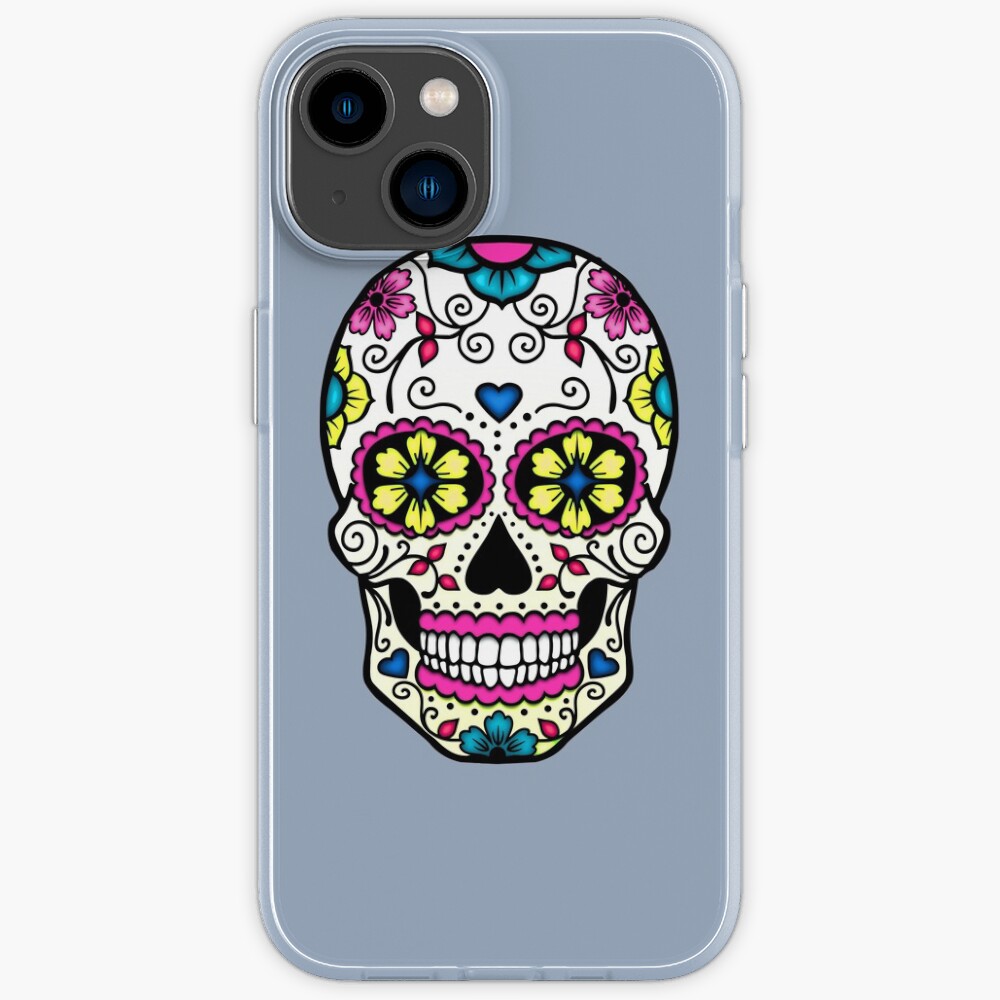 "Purple Sugar Skull" iPhone Case for Sale by TeaTimeIsOver | Redbubble