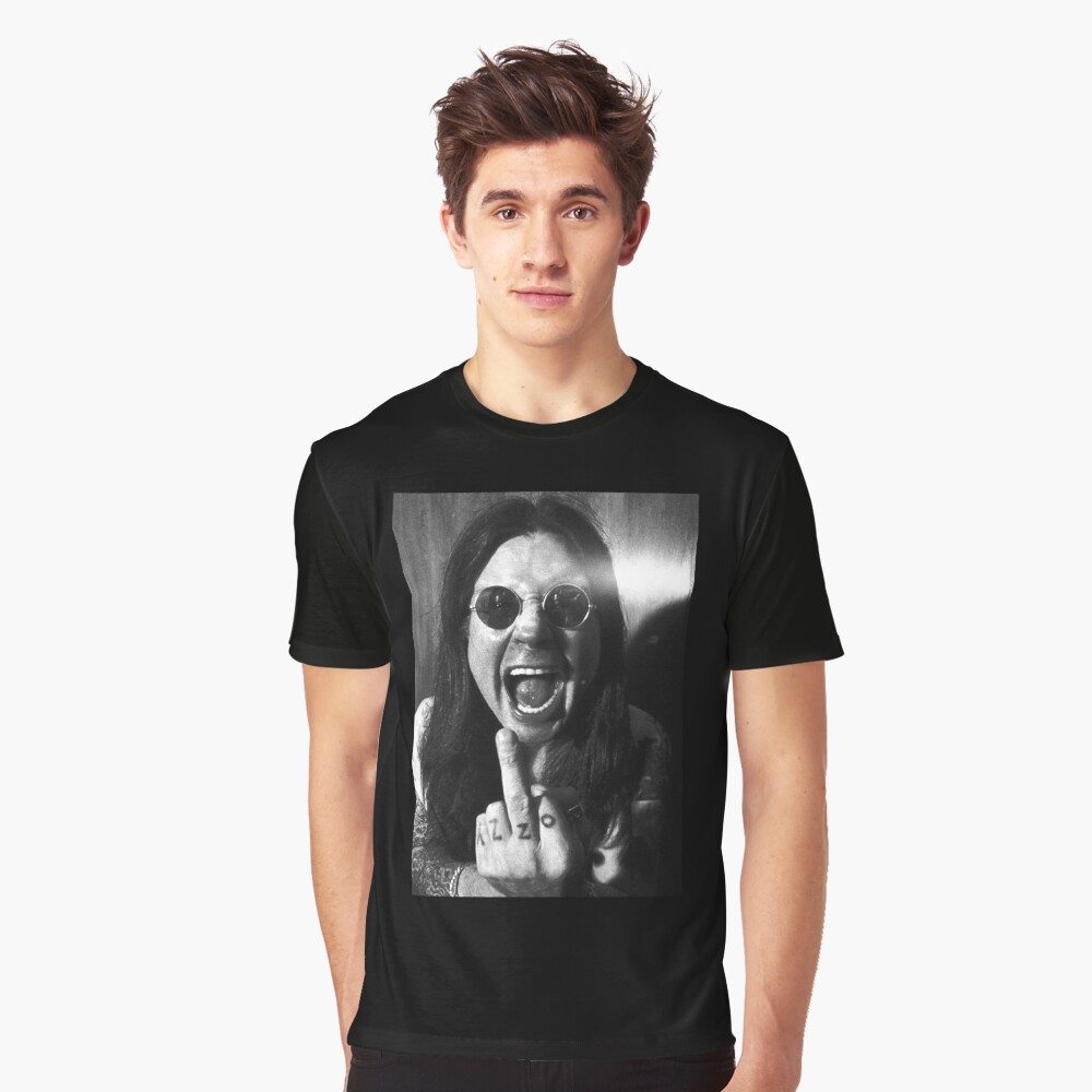 "Ozzy Legend Funny Moment With Middle Finger" Sticker for Sale by ...