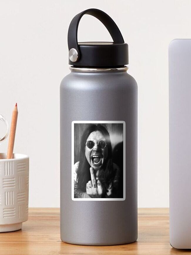 "Ozzy Legend Funny Moment With Middle Finger" Sticker for Sale by ...