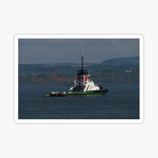 "The Green Tug Boat" Sticker for Sale by wiggyofipswich | Redbubble
