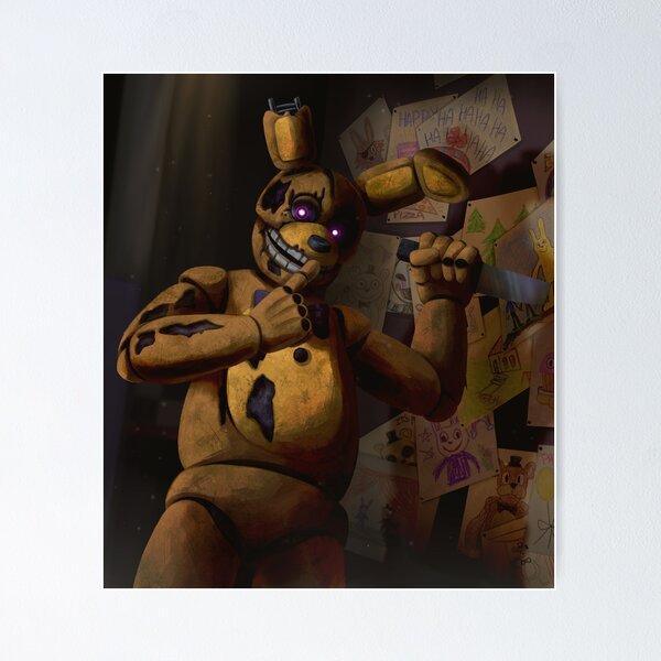"Ver.2 Fnaf Movie Springbonnie" Poster for Sale by teraMerchShop ...