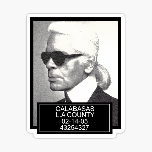 "Karl " Sticker for Sale by honeyswag | Redbubble