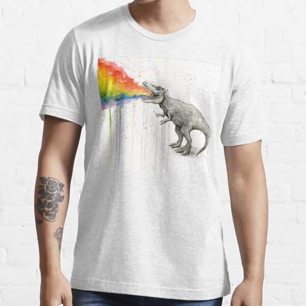 "T-Rex Puking Rainbow Taste the Rainbow" T-shirt for Sale by olga ...