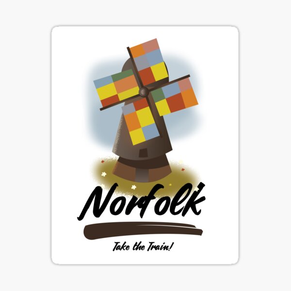 "Norfolk - Take the Train" Sticker for Sale by vectorwebstore | Redbubble