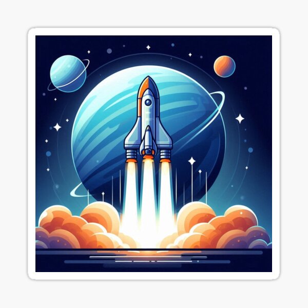 "Space shuttle " Sticker for Sale by Dogandesighn | Redbubble