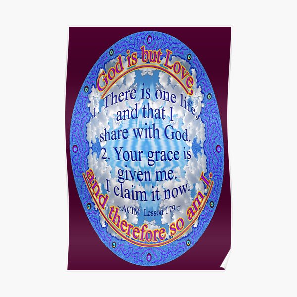 "ACIM Review LESSON 179" Poster for Sale by ACIM-LOVE | Redbubble