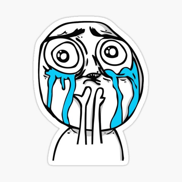 "Sad Meme " Sticker for Sale by adamwhelan | Redbubble