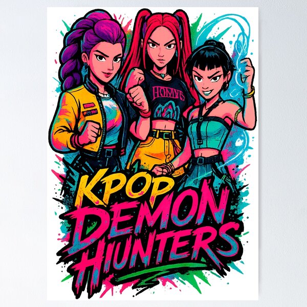"K-Pop Demon Hunters art - 1" Poster for Sale by vsartmaking | Redbubble