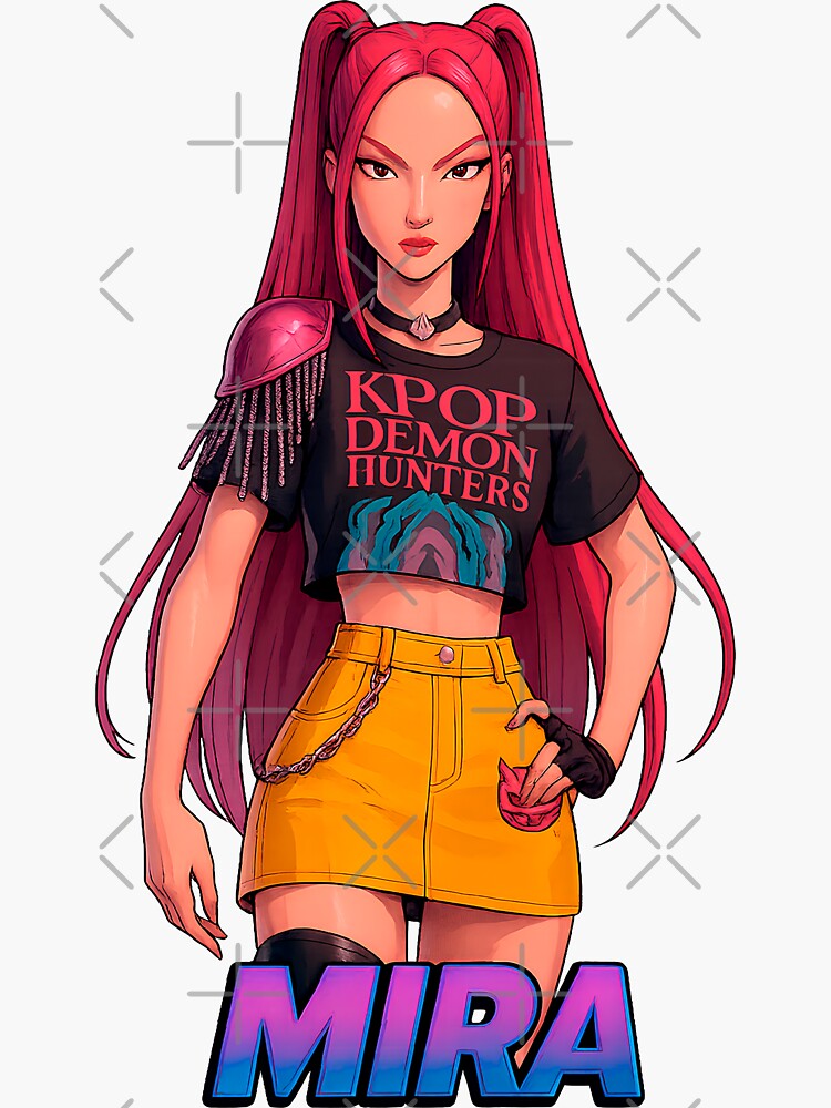 "K-Pop Demon Hunters art Mira- 3" Sticker for Sale by vsartmaking ...