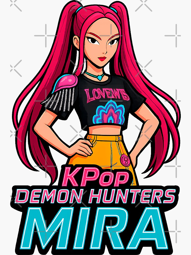 "K-Pop Demon Hunters art Mira- 6" Sticker for Sale by vsartmaking ...