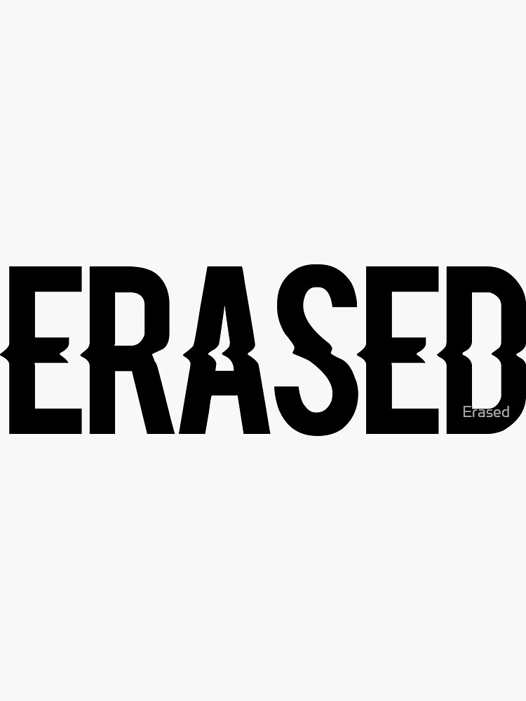 Sticker « Erased », par Erased | Redbubble