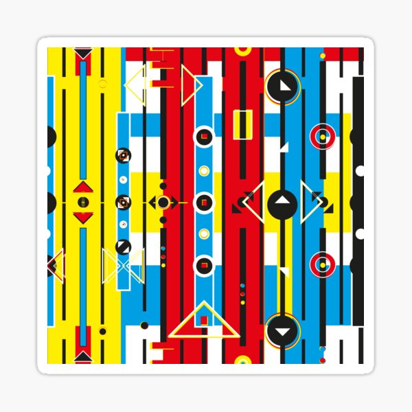 "Grafic retro weave" Sticker for Sale by arrpdesign | Redbubble