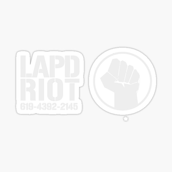 Pegatina «LAPD RIOT - Nueva Armadura de Rangers de la República de ...
