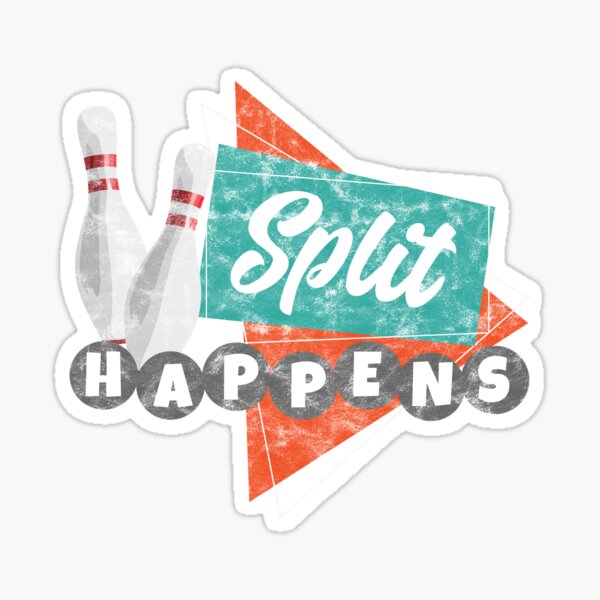 "SPLIT HAPPENS 3" Sticker by Rhynowear | Redbubble