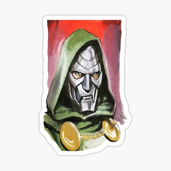 "DOCTOR DOOM" Sticker for Sale by NixTap | Redbubble