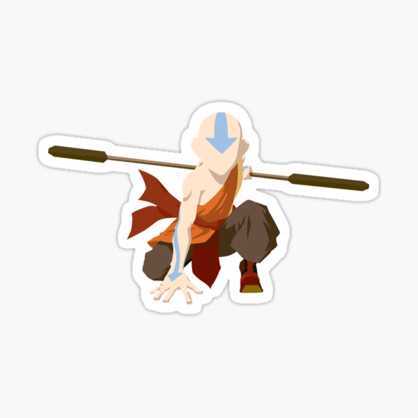 "Aang - Avatar: The Last Airbender " Sticker for Sale by kymsus | Redbubble