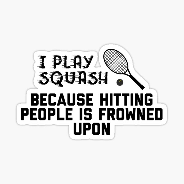 "Play Squash" Sticker for Sale by Rosie-Captures | Redbubble
