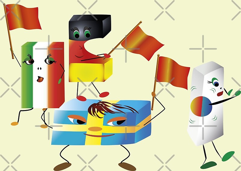 "The Blockies - Group F" by BunteKinderwelt | Redbubble