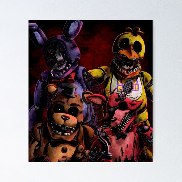 "Withered Animatronics five nights at freddys 2 Remastered" Poster for ...